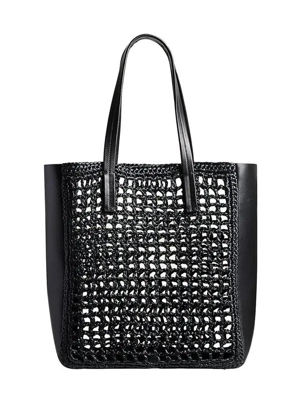 Khaite Zoe Small Raffia Tote Bag - Black