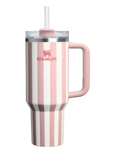 STANLEY 40oz Flowstate Quencher Tumbler - Peach Whip Cabana Gloss