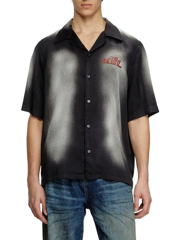 DIESEL® S-elly Camp Shirt - Deep/ Black