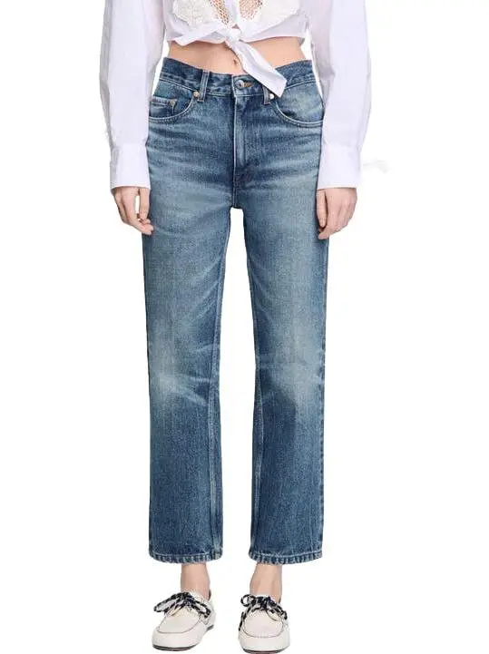 Sandro Straight-leg Jeans - Blue Jean