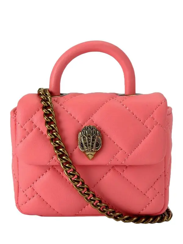 Kurt Geiger Micro Kensington Crossbody Bag - Pink Comb