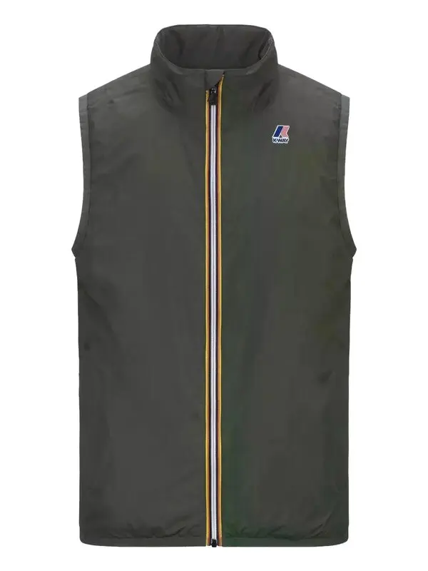 K-WAY Logo-print Gilet - Green