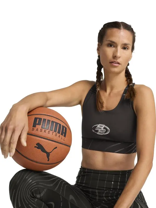 PUMA Stewie Prism Basketball Sports Bra - Black