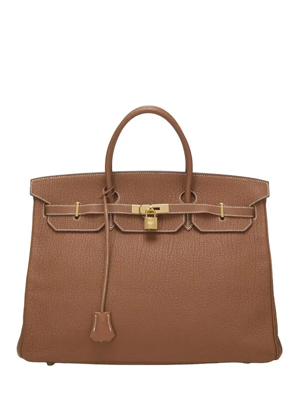 Hermès - Hermès Gold Fjord Birkin 40
