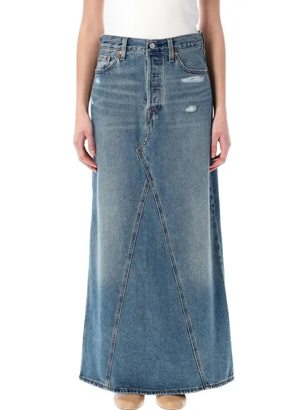 LEVI'S Denim Maxi Skirt - Blue