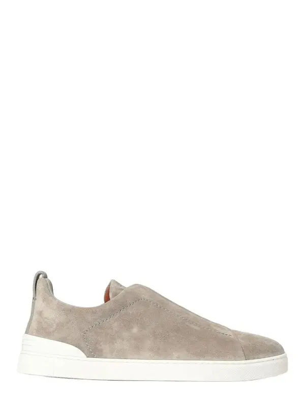 Zegna Suede Slip-on Sneakers - Grey