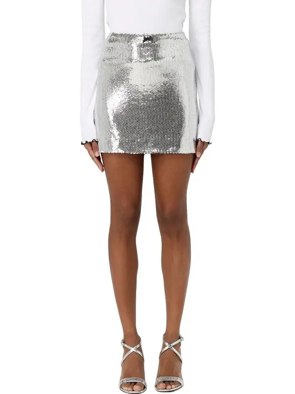 ROTATE BY BIRGER CHRISTENSEN Sequin Mini Skirt - Natural