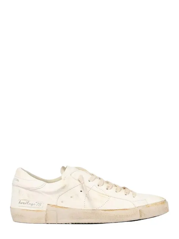 Philippe Model Lace Up Sneakers - Bianco 4