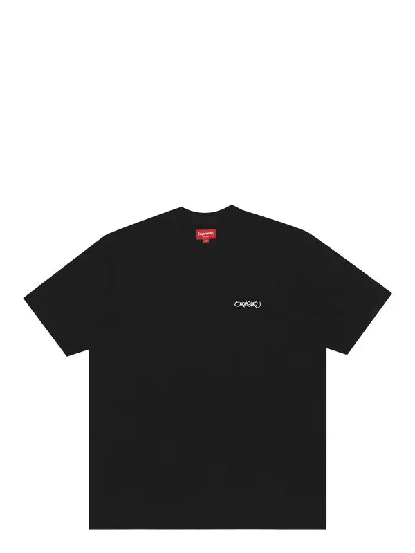 Supreme Washed Handstyle Short-sleeve Top - Black