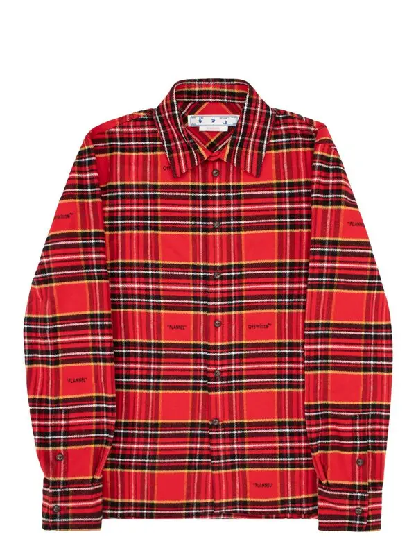 Off-White Flannel Skate Shirt /black - Red