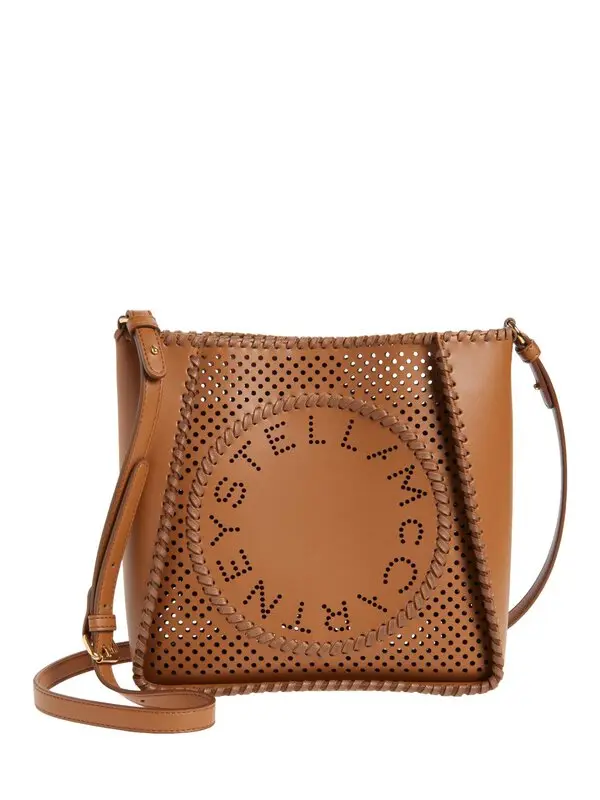 Stella McCartney Perforated Logo Crossbody Bag - Cuoio