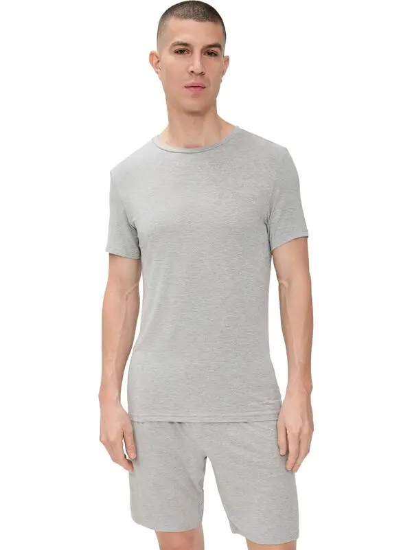 Calvin Klein Ultra Soft Modal Sleep Crew Neck T-shirt - Grey Heather