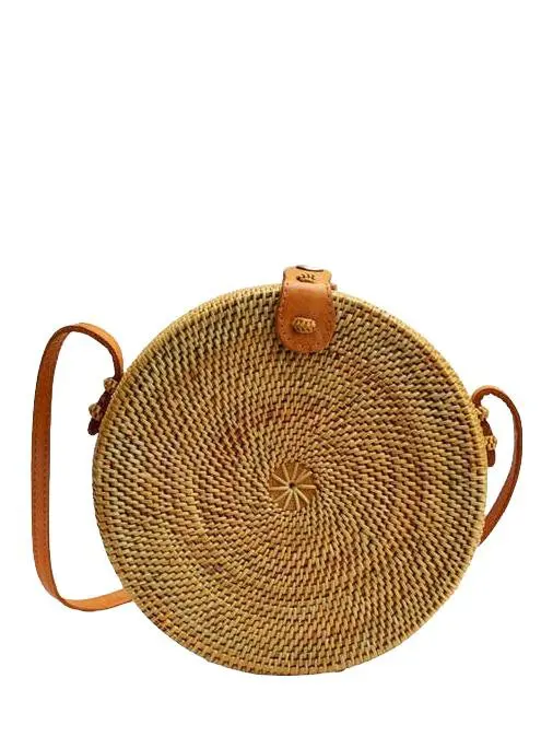 JELAVU Ata Bali Small Crossbody Bag - Tan