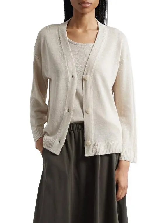 MM BY MAX MARA Alacre Linen Cardigan - Sand