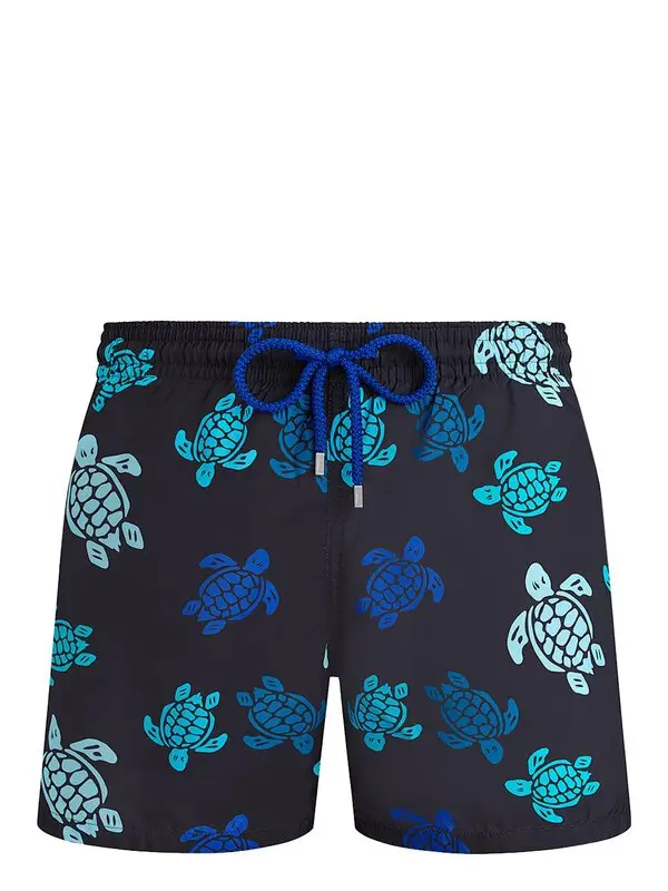 Vilebrequin Turtle-print Swim Shorts - Black