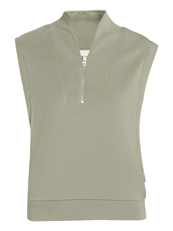 Varley Loretta Half-zip Sleeveless Sweatshirt - Shadow