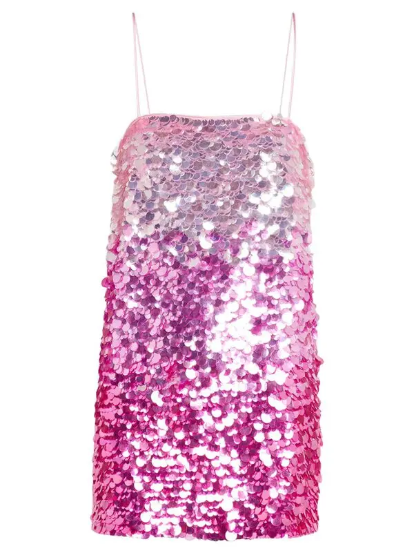 Retrofete Eleanor Sequin Mini Dress - Camellia Ombre