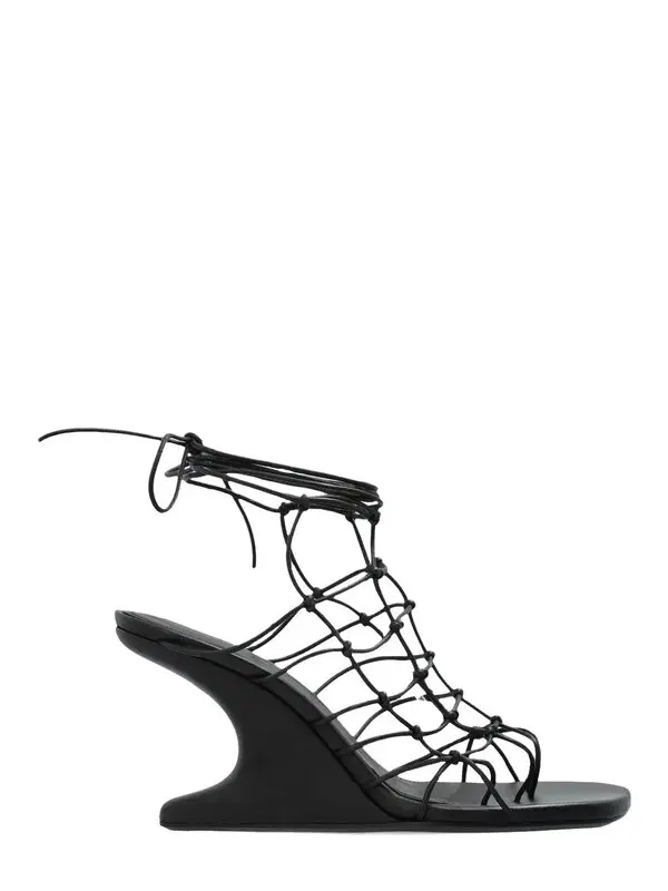 Rick Owens Sculpted-wedge Sandals - Black