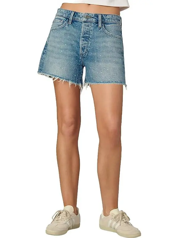 Joe's Jeans The Jessie Relaxed Denim Shorts - Bejeweled