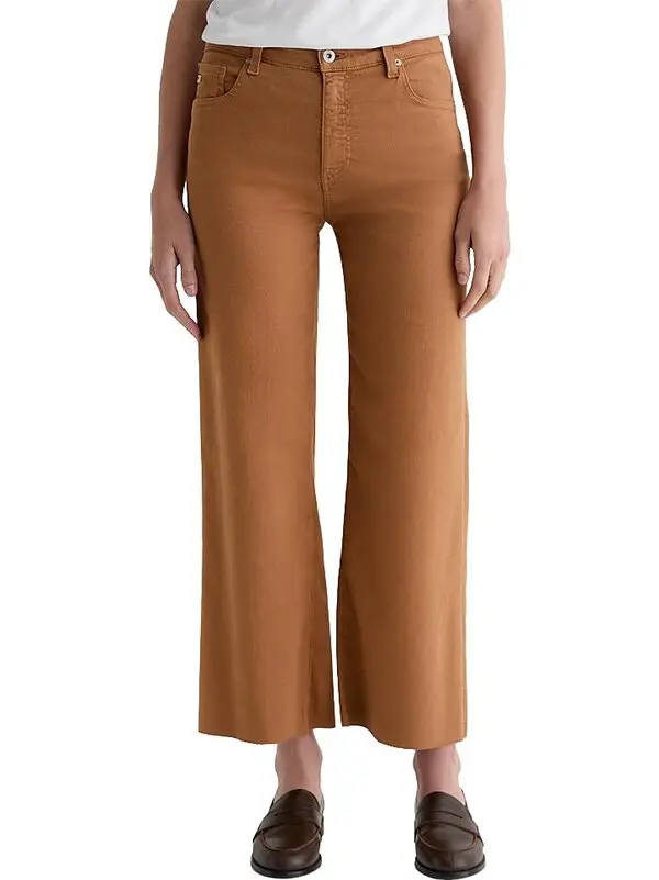 Ag Saige High-rise Wide-leg Jeans - Ginger