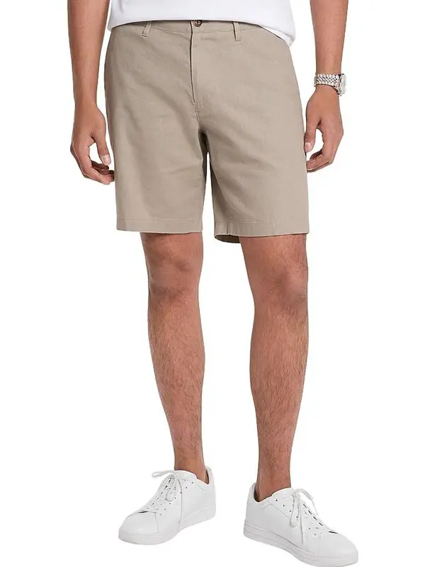 Michael Kors Linen Cotton 9" Shorts - Dusty Sage