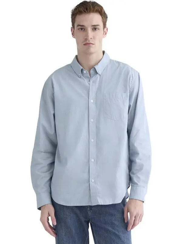 Everlane Washed Poplin Shirt - Dutch Blue