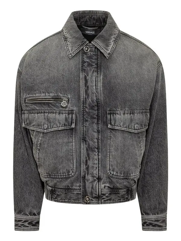 Versace Denim Blouson - Black