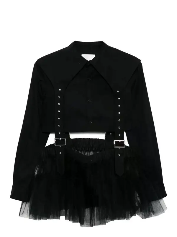 Noir Kei Ninomiya Shirt Dress - Black