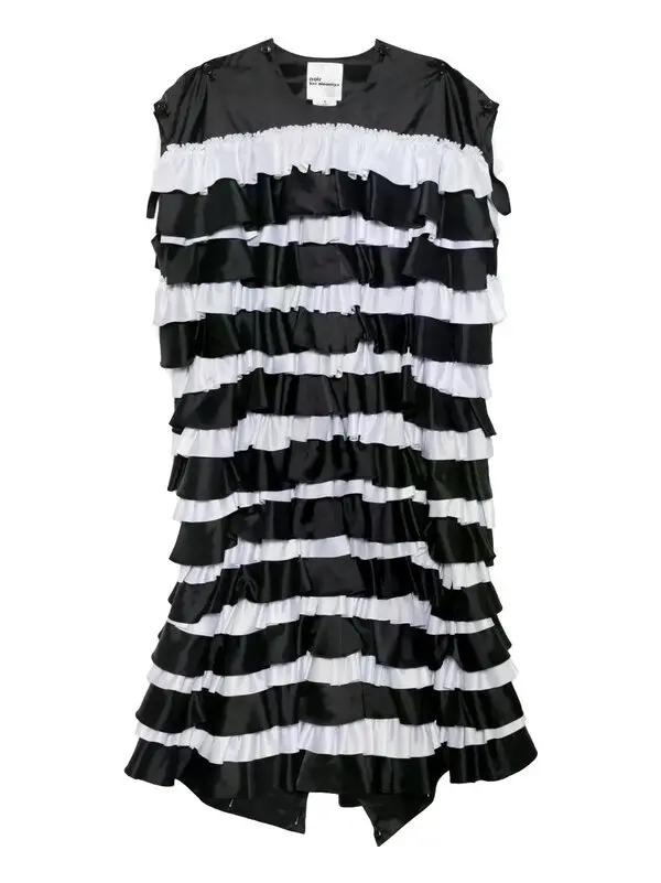 Noir Kei Ninomiya Ruffle Dress - Black