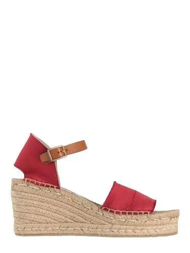 PEDRO GARCIA Espadrilles In Viscose And Leather - Red