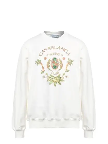 Casablanca Organic Cotton Sweatshirt - White