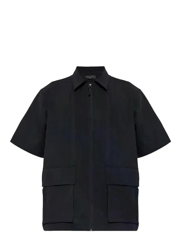 Rag & Bone Zip-up Shirt - Black