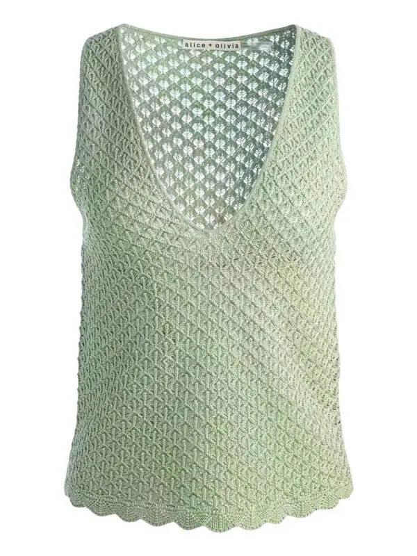 Alice + Olivia Annalise Tank Top - Green