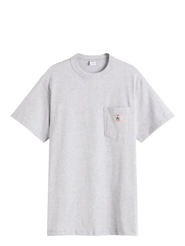 RANDY'S GARMENTS Logo Pocket T-shirt Presented By - Heather Grey