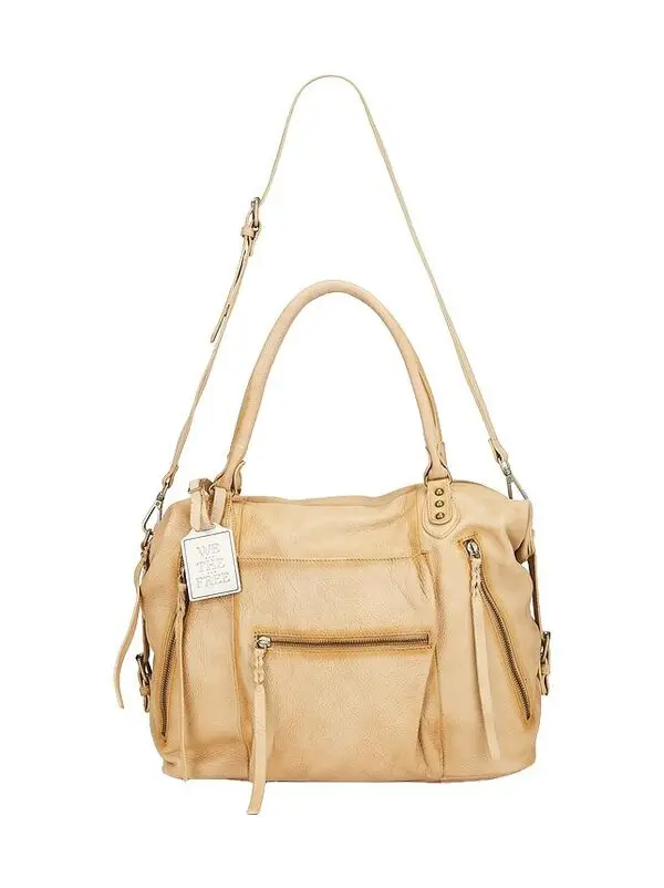 Free People Emerson Handbag In Italian Straw - Tan