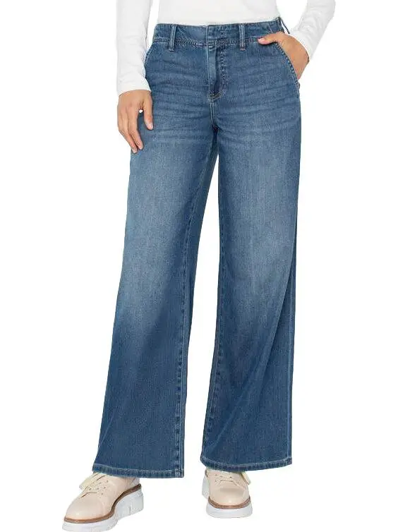 LIVERPOOL High-waist Wide-leg Jeans - Walnut Creek