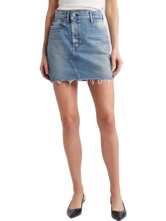 Moussy Vintage Thomoston Denim Miniskirt - Blue