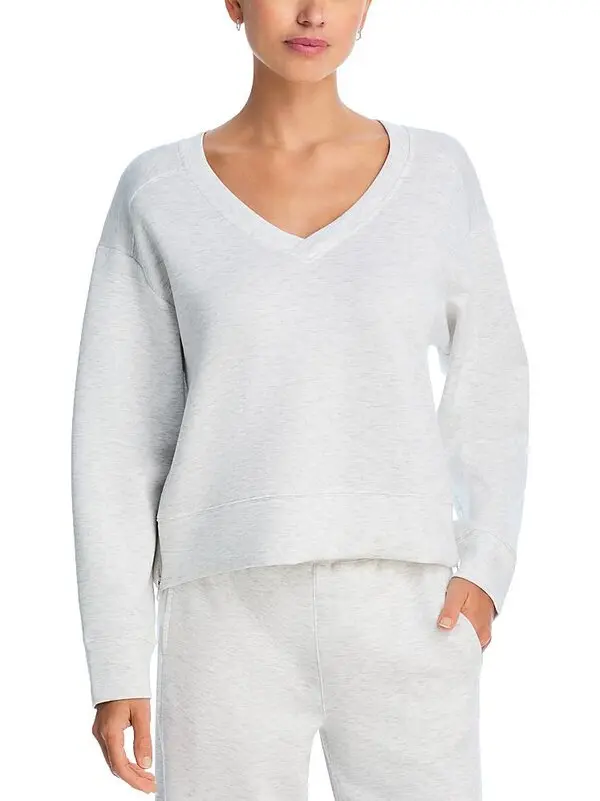 Vintage Havana Cloud V-neck Sweatshirt - Grey