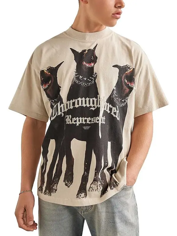 REPRESENT Thoroughbred Oversized Fit T-shirt - Vintage White