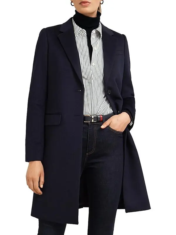 HOBBS LONDON Petite Cavendish Coat - Navy