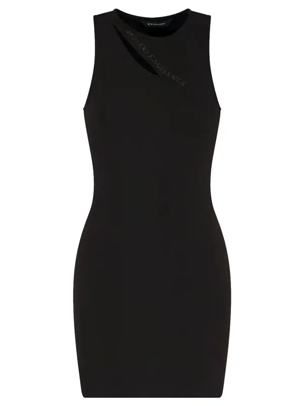 Armani Exchange Cut-out Mini Dress - Black