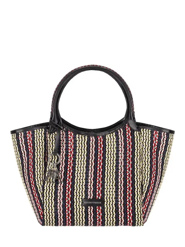 Emporio Armani Woven Shopper - Black