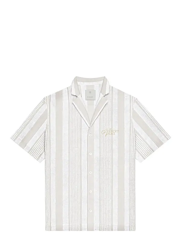 Givenchy Striped Short-sleeve Shirt - White
