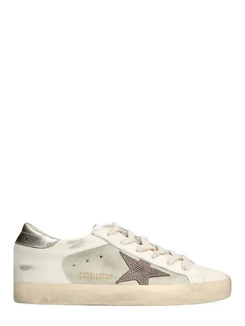GOLDEN GOOSE Star-applique Leather Low-top Trainers - White/oth