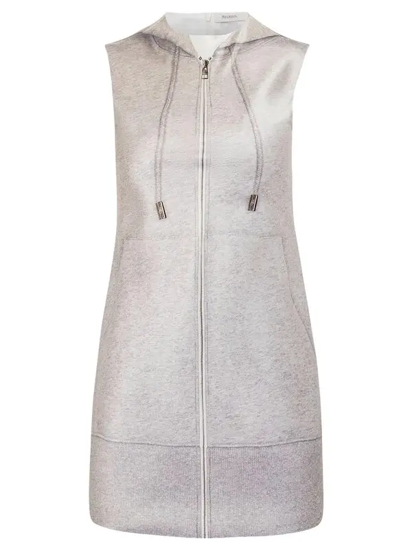 JW Anderson Trompe L'oeil Mini Shift Dress - Grey Melange
