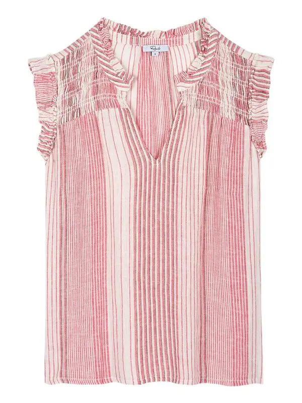 Rails Arlene Striped Linen Blouse - Salerno Stripe