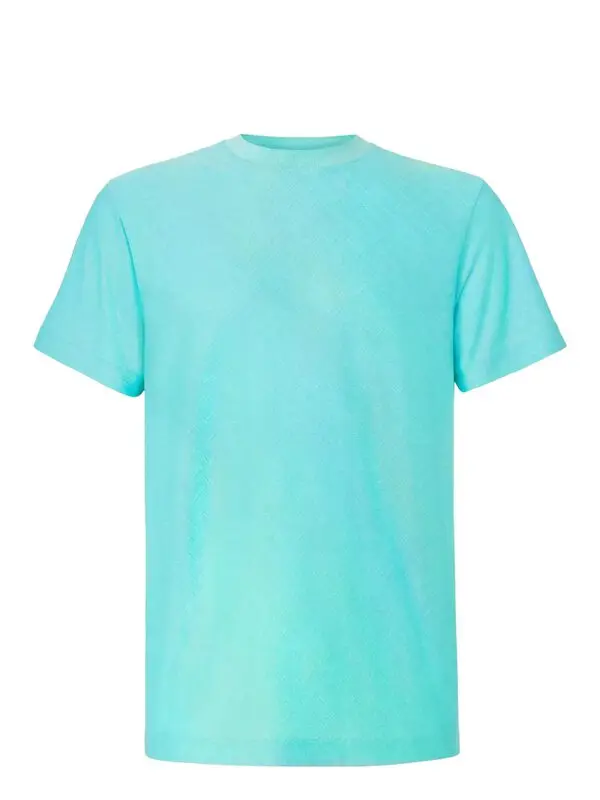 Missoni Tonal-zigzag Cotton T-shirt - Blue