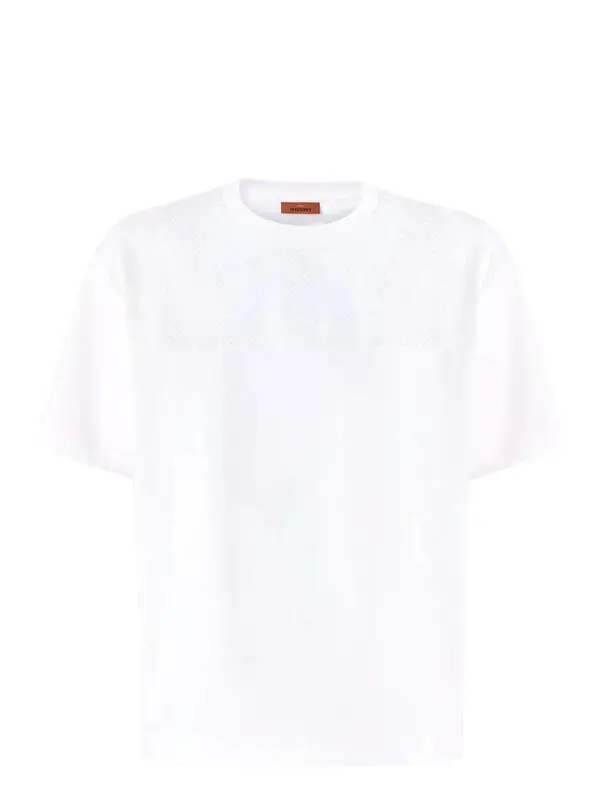 Missoni Panelled Cotton T-shirt - White