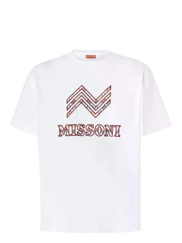 Missoni Logo-embroidered T-shirt - White