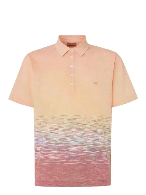 Missoni Intarsia-knit Polo Shirt - Orange